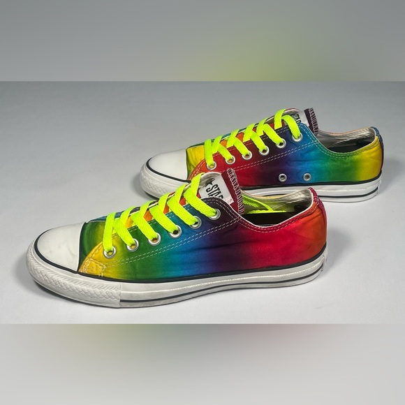 Converse | Shoes | Converse Chuck Taylor All Stars Rainbow Color Tie ...